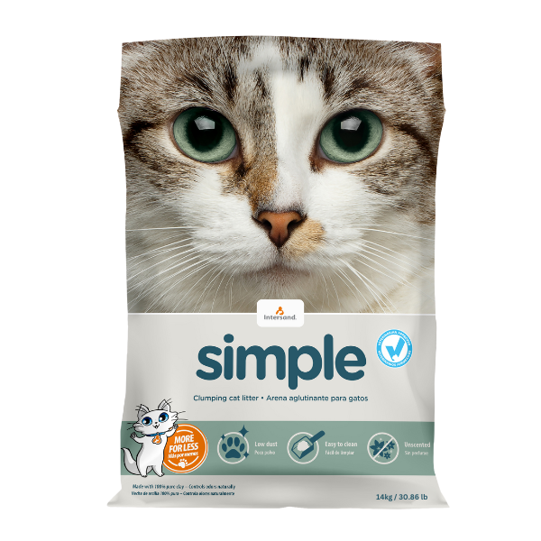 Buy Intersand Simple Dust Free Clumping Clay Cat Litter – PetCentral UAE