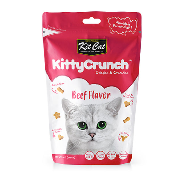 Kitty Crunch Beef Flavor (60g) – PetCentral UAE