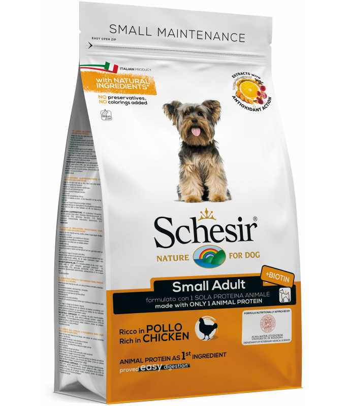 Schesir Dog Dry Food Maintenance Chicken-Small 800g[Weight - 800g] – PetCentral_AE